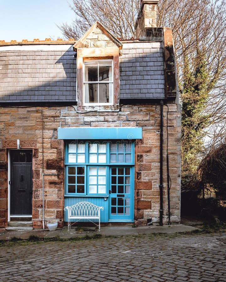 An Eye Catching Blue Window Frame Editorial Photography - Image of ...