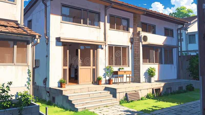 Cute House Perspective Anime Style Stock Illustrations – 14 Cute House ...