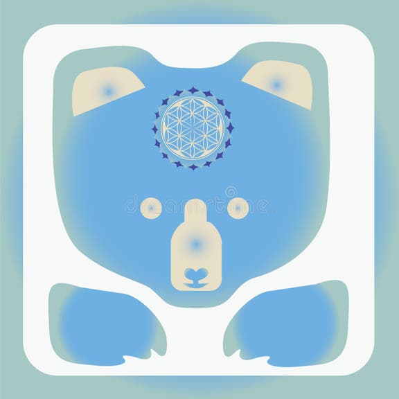 Cute ice bear icon stock vector. Illustration of white - 28462155