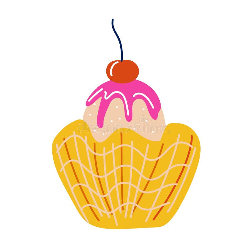 Cup Ice Cream Cherry Illustration Stock Illustrations – 6,634 Cup Ice ...