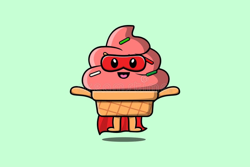 Strong Ice Cream Cone Stock Illustrations – 118 Strong Ice Cream Cone ...
