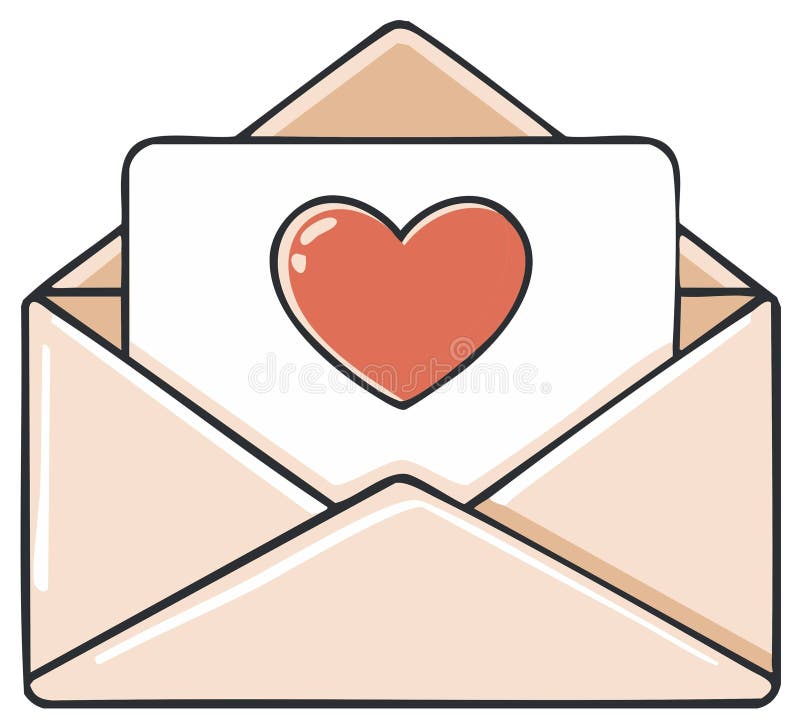 Cute Illustrated Love Letter Stock Illustrations – 115 Cute Illustrated ...