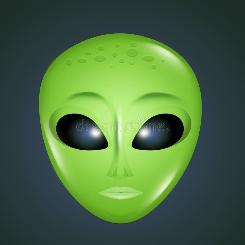 Illustration of Alien face stock illustration. Illustration of space ...