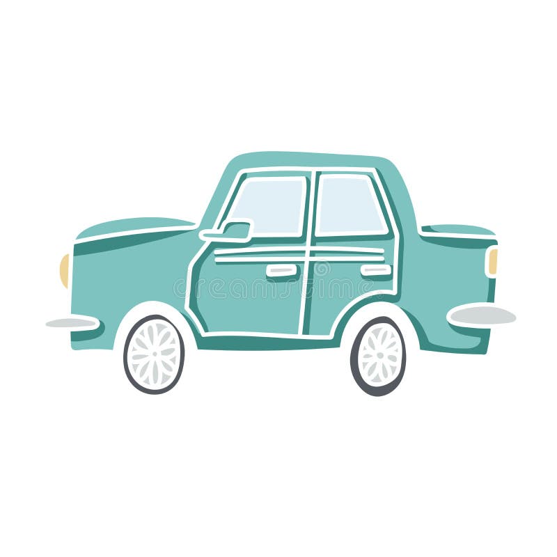 Cute Illustration of a Doodle Car Stock Vector - Illustration of ...