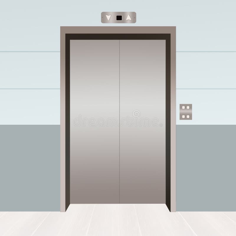 Illustration of elevator stock illustration. Illustration of metal ...