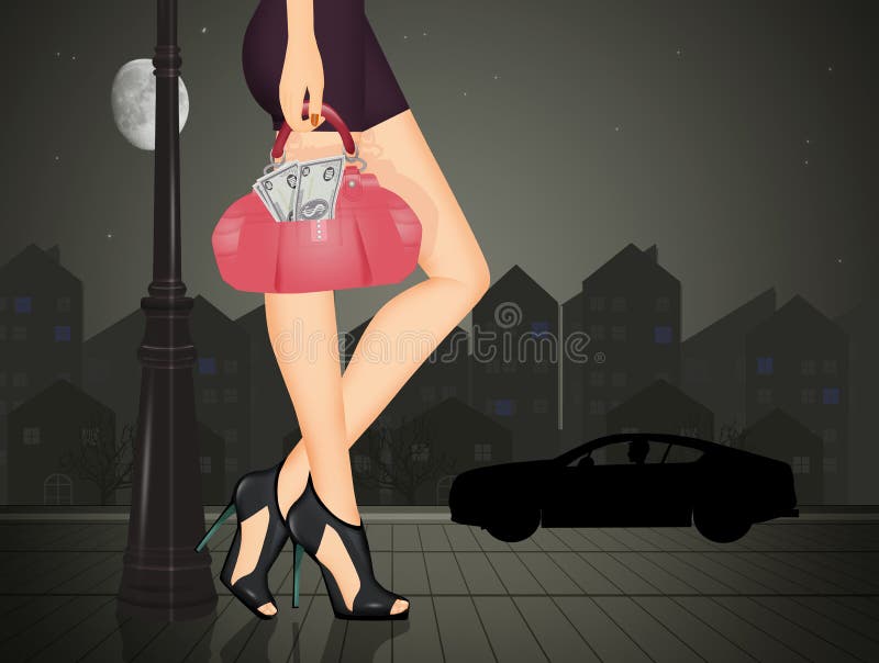 Illustration Of Prostitution Problem Stock Illustration Illustration