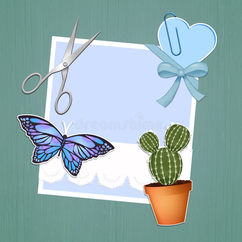 Illustration of Scrapbooking Style Stock Illustration - Illustration of ...