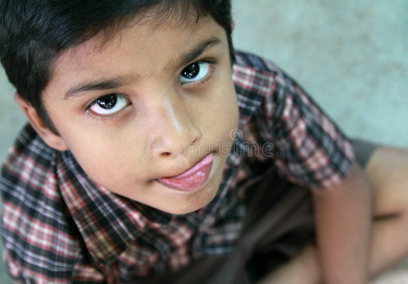 Indian boy with smile stock photo. Image of portrait - 14017984