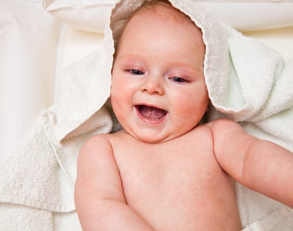 Cute infant gir stock photo. Image of isolated, comfortable - 23225046