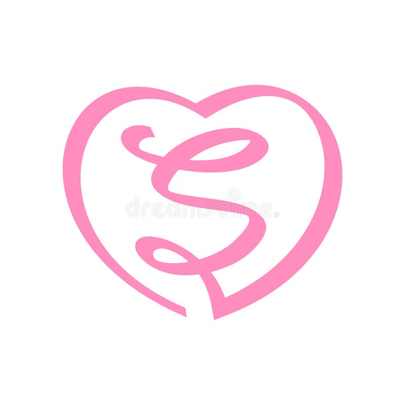 Cute Initial P love ribbon stock vector. Illustration of christmas ...