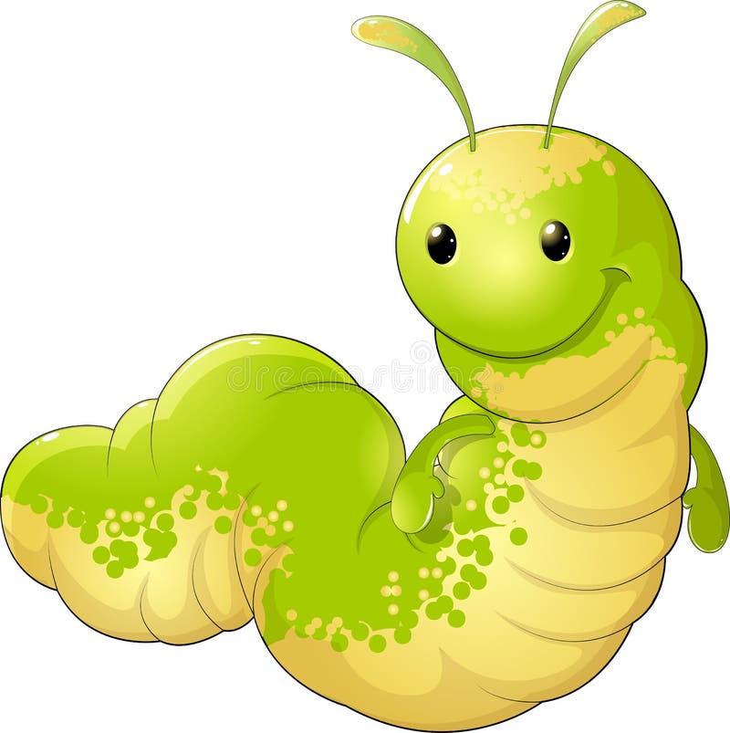 Cute insect caterpillar stock vector. Illustration of adorable - 103982860