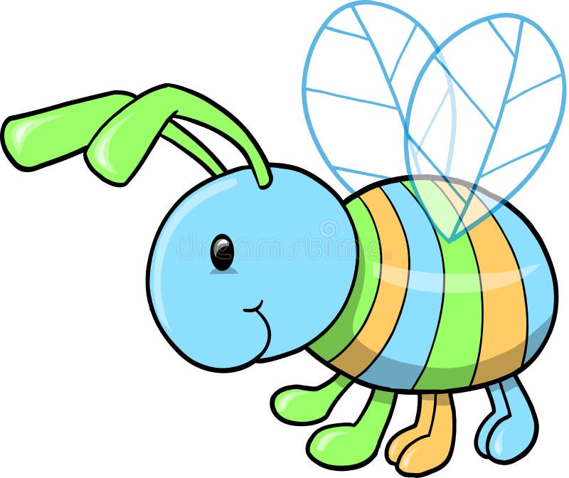 Cute Insect Vector Illustration Stock Vector - Illustration of clip ...
