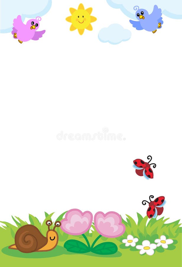 Cartoon Frame Happy Insects Stock Illustrations – 158 Cartoon Frame ...