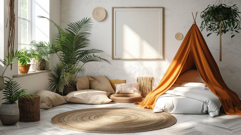 Cute Interior and Design of Children S Room. Stock Illustration ...