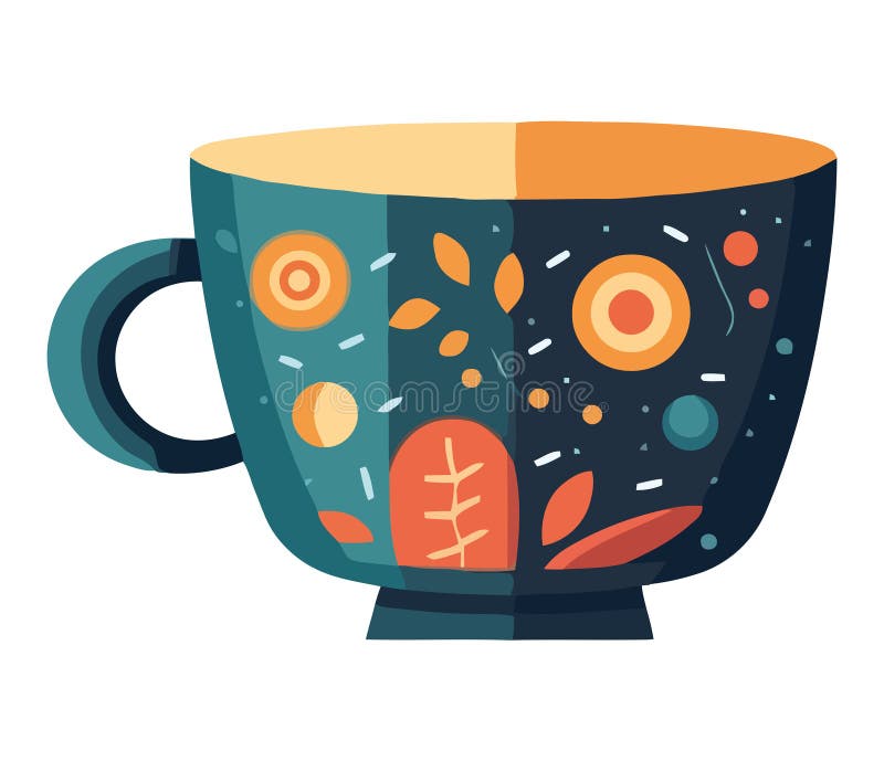 Cute isolated mug stock vector. Illustration of celebration - 276007415