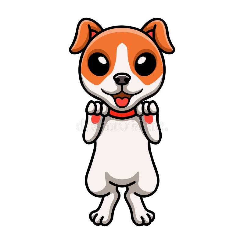 Cute Jack Russel Dog Cartoon Stock Illustration - Illustration of jack ...