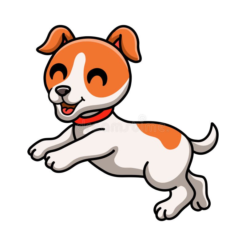 Cute Jack Russel Dog Cartoon Stock Vector - Illustration of character ...