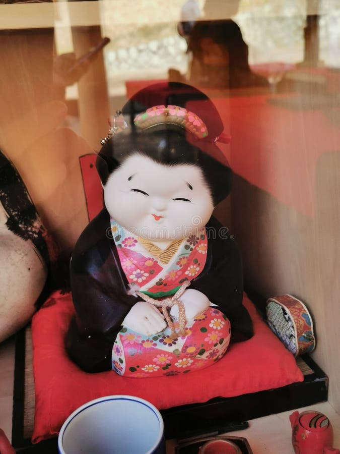 Cute japanese doll stock photo. Image of doll, dress - 227274606