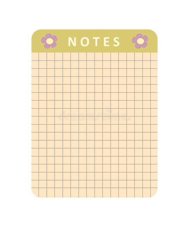 Cute Journal and Planner Design Stock Vector - Illustration of planner ...