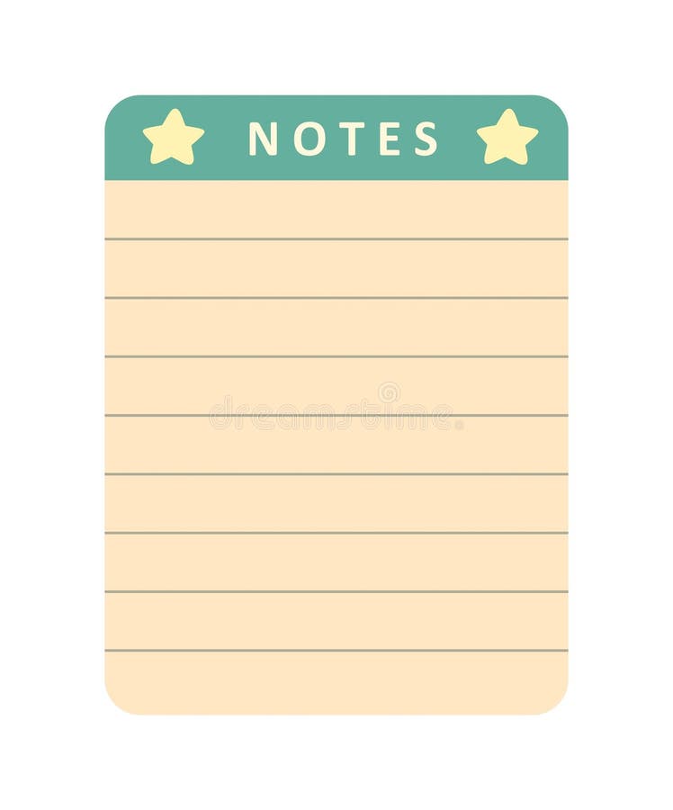 Cute Journal and Planner Design Stock Vector - Illustration of ...