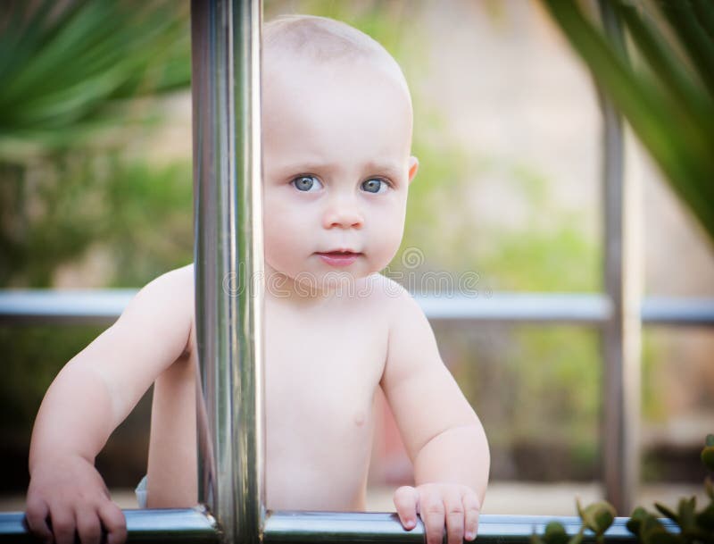 Cute joyful baby girl stock photo. Image of childhood - 77354096