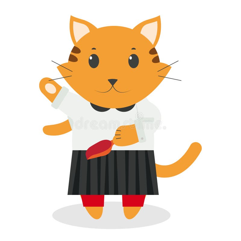 Cute-Katze Vector-Illustration Vektor Abbildung - Illustration von ...