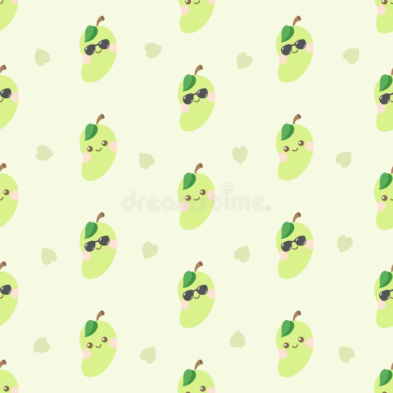 Cute and Kawaii Panda and Cloud Seamless Pattern Stock Vector ...