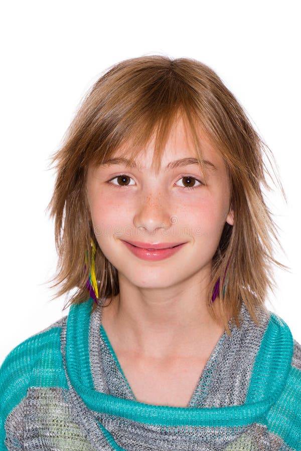 Cute kid stock image. Image of cute, happy, earrings - 25939409