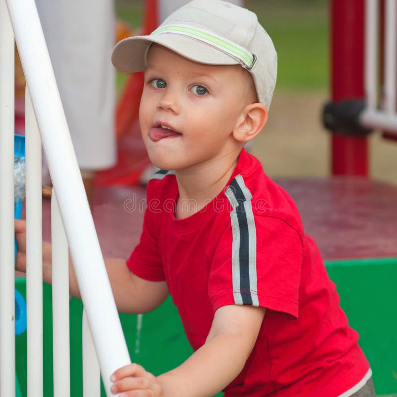 Cute kid with funny face stock image. Image of expression - 27965369