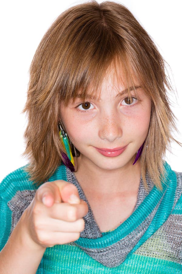 Cute kid pointing finger stock image. Image of desire - 25939425