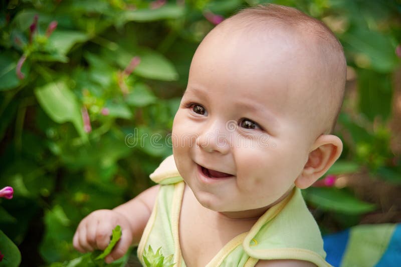 Cute kid stock image. Image of sitting, people, park - 37344229