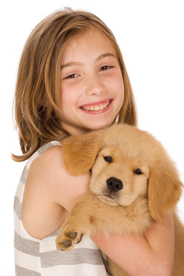 Cute kid with a puppy stock image. Image of hudson, family - 19982829