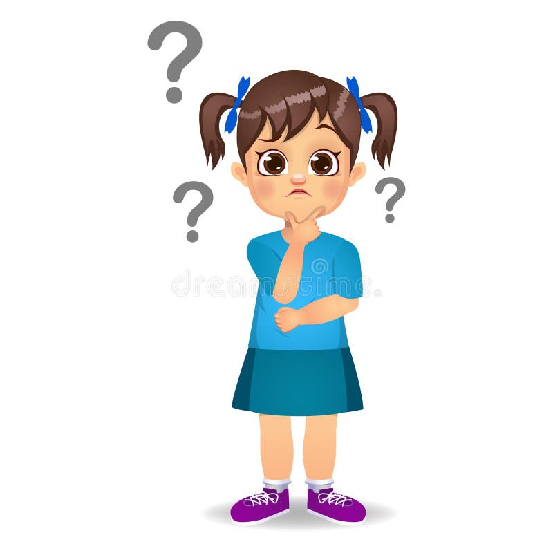 Cute Kid Thinking Idea Vector Stock Illustration - Illustration of idea ...