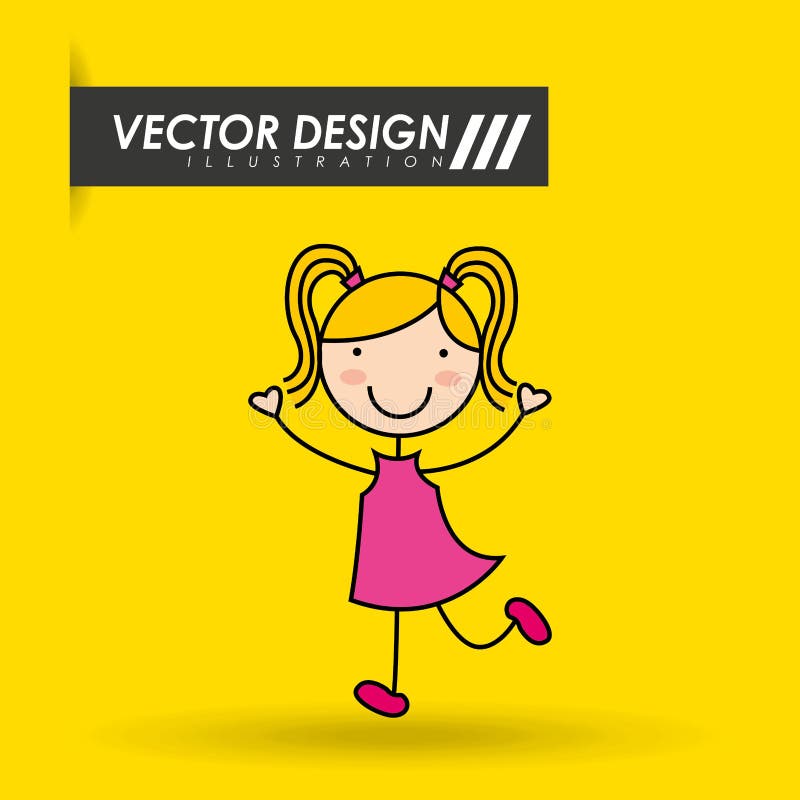 Cute kids design stock illustration. Illustration of kids - 67069264