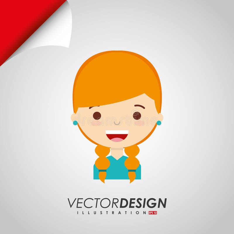 Cute kids design stock illustration. Illustration of human - 67069737