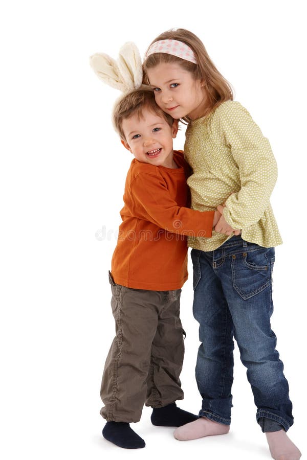 Cute kids hugging stock photo. Image of five, adorable - 18848374