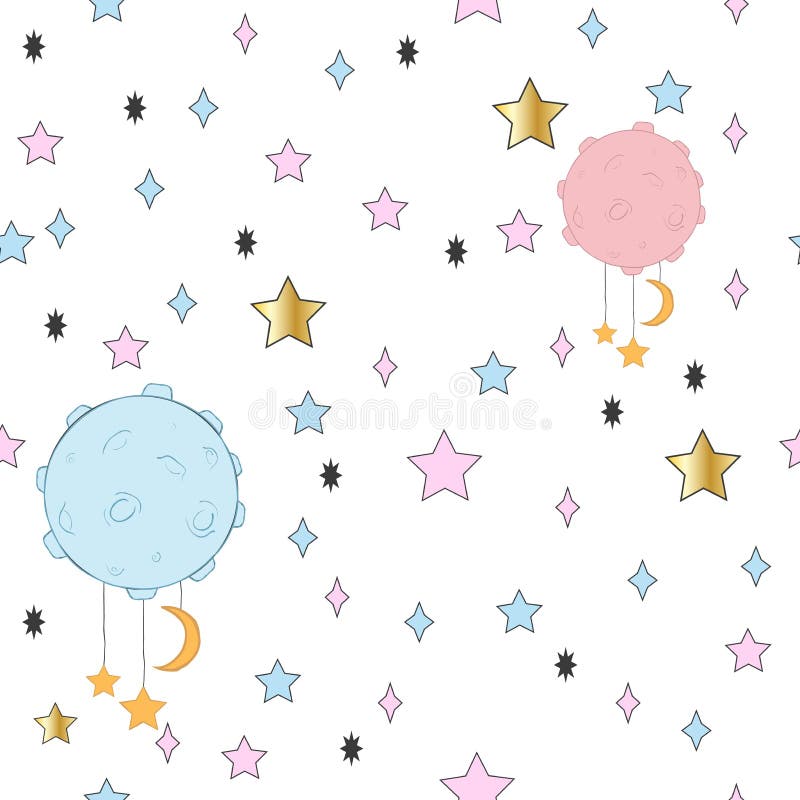 Cute kids print design stock illustration. Illustration of background ...