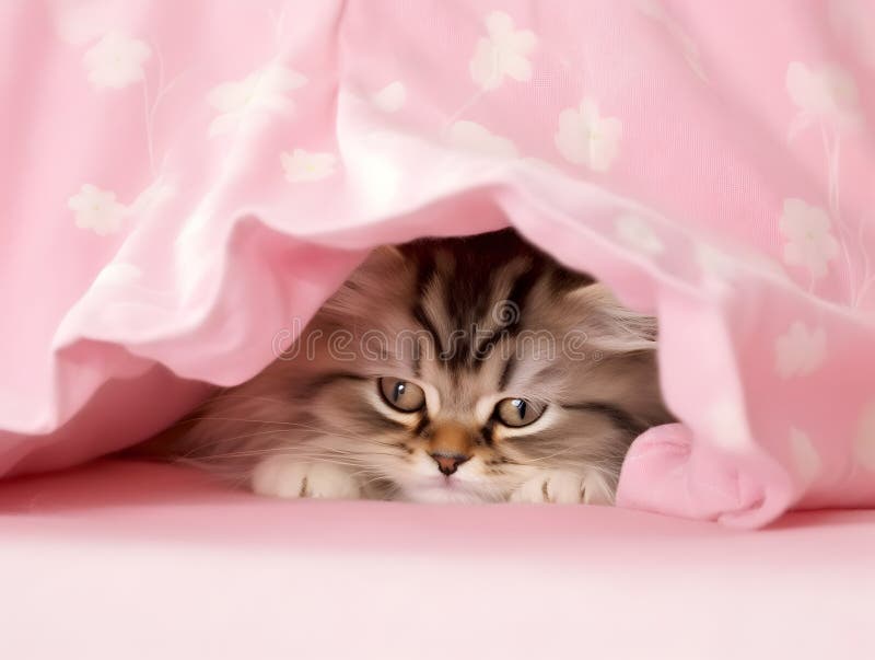 Blanket Cat Under Stock Illustrations 556 Blanket Cat Under Stock