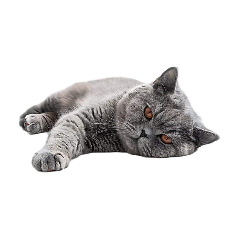 The Cute Cow is Laying on the Grass Stock Vector - Illustration of ...