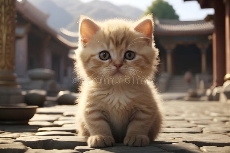 Cute Kitten, Small, Sad Kitten Feeling Lonely and Looking Dejected ...