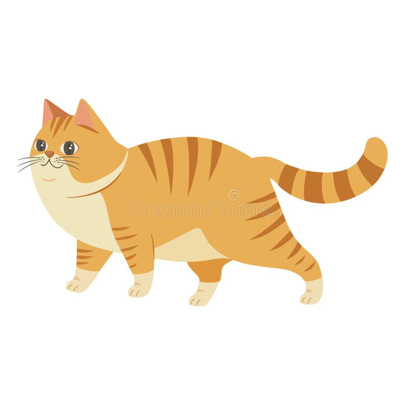 Cute kitten walking stock vector. Illustration of animals - 284002904
