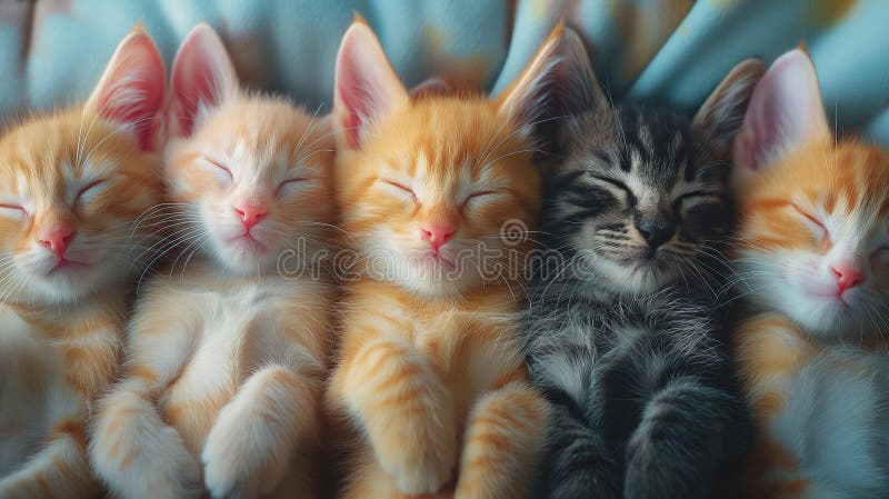 Cute kittens stock image. Image of domestic, blanket - 315478791