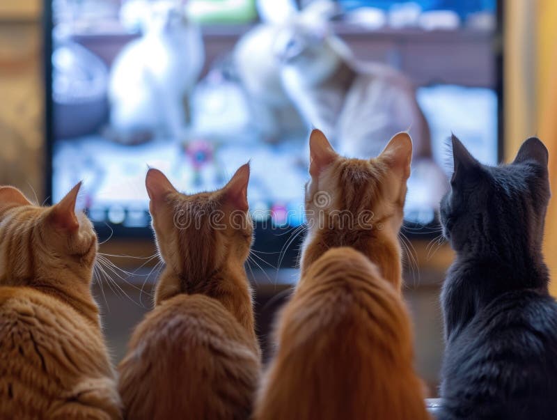 Cute Kittens Watching Cats Tv Stock Photos - Free & Royalty-Free Stock ...