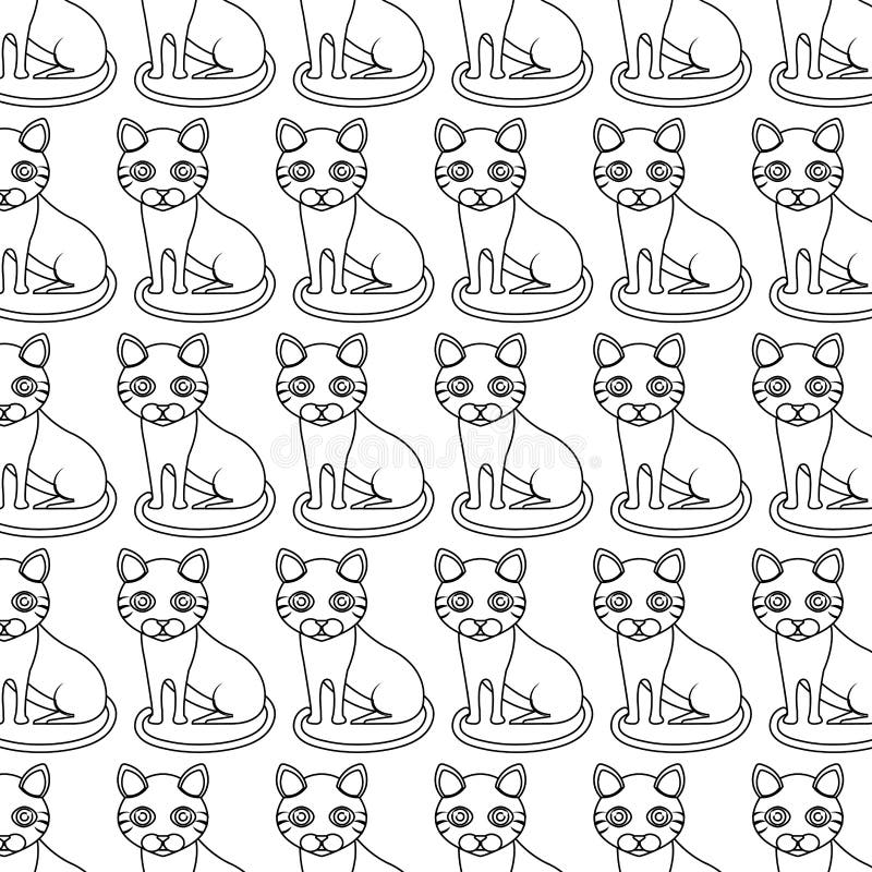 Cute kitty mascot icon stock vector. Illustration of kitten - 88467193