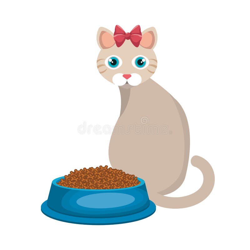 Cute kitty mascot icon stock vector. Illustration of pretty - 88468095