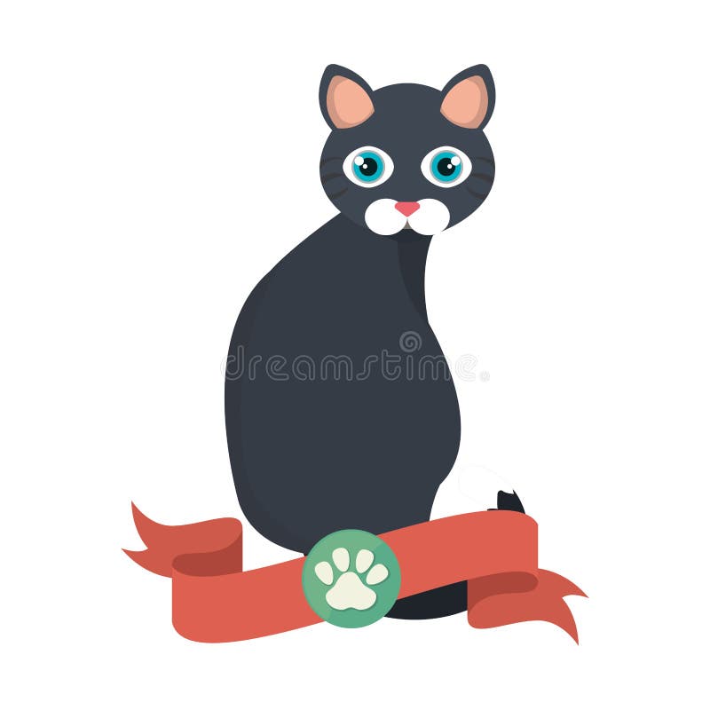 Cute kitty mascot icon stock vector. Illustration of adorable - 88468244
