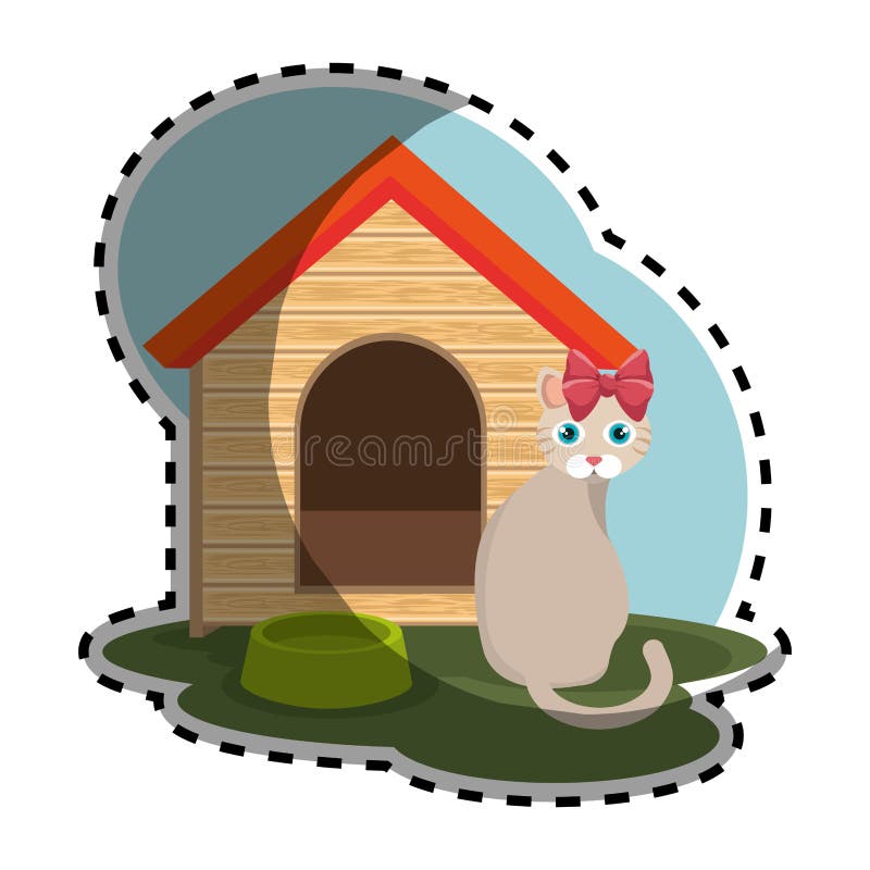 Cute kitty mascot icon stock vector. Illustration of graphic - 88468699