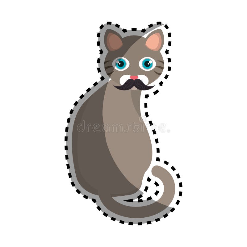 Cute kitty mascot icon stock vector. Illustration of cute - 88534145