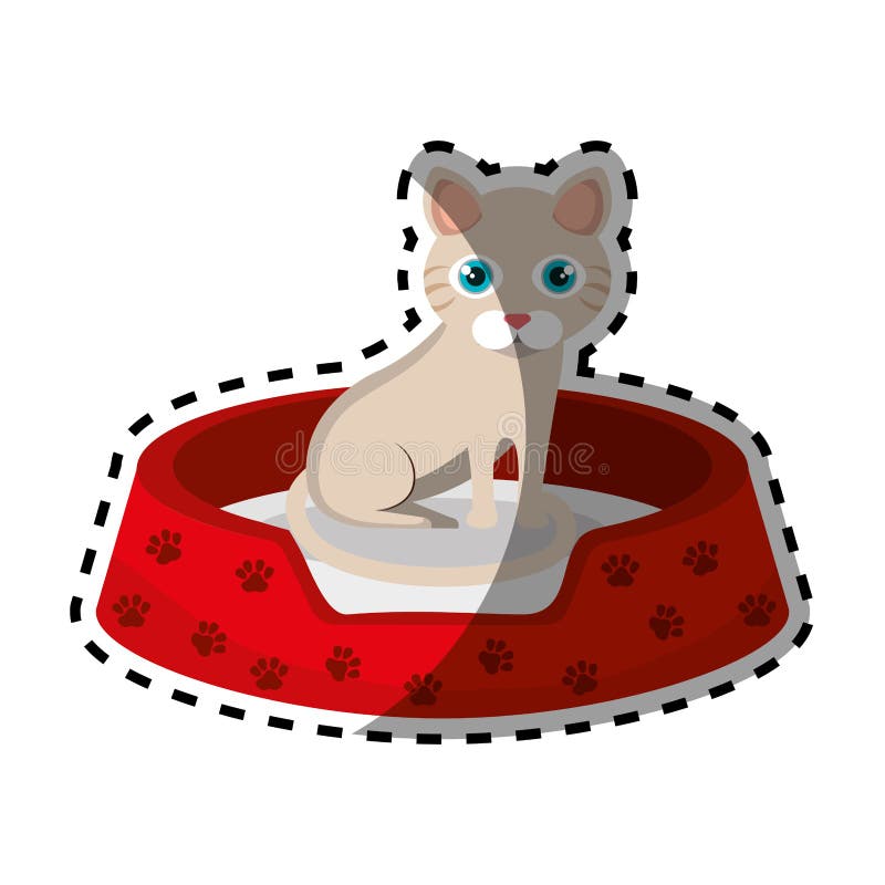 Cute kitty mascot icon stock vector. Illustration of animal - 88534151