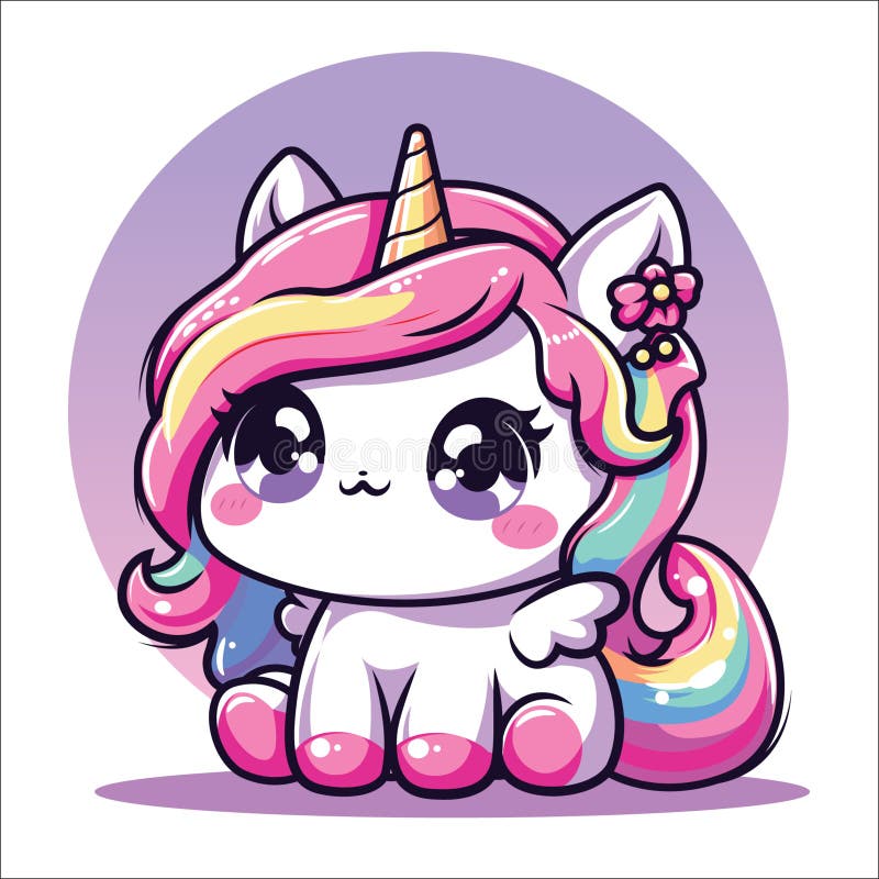 Cute Kittycorn Cartoon Vector. Stock Illustration - Illustration of ...